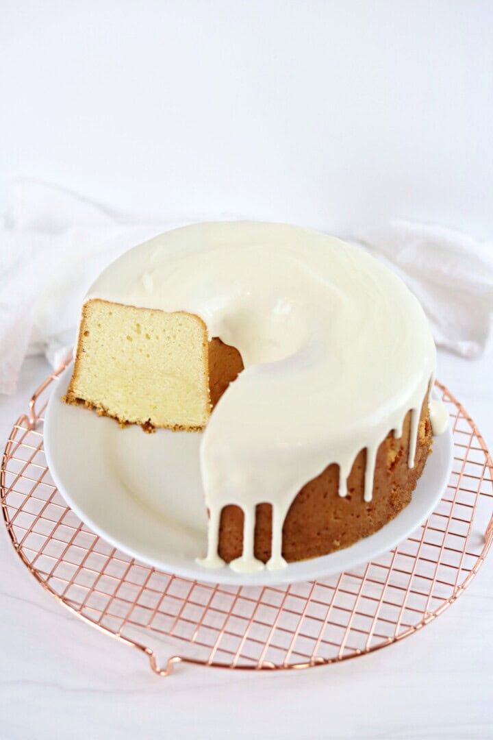 Glazed Mile High Pound Cake recipes - Whip it like Butter
