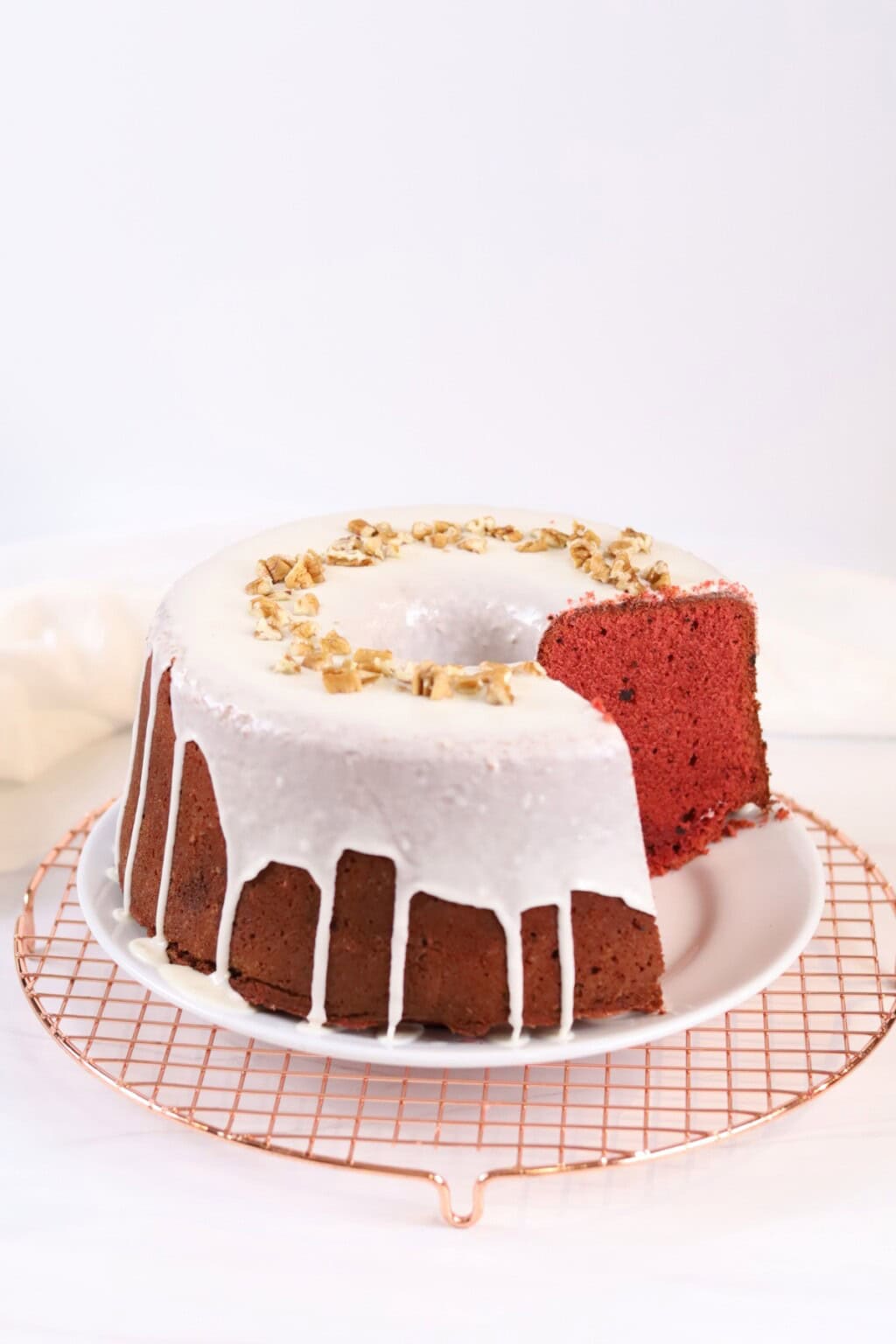 Red Velvet Eggnog Pound Cake - Whip it like Butter